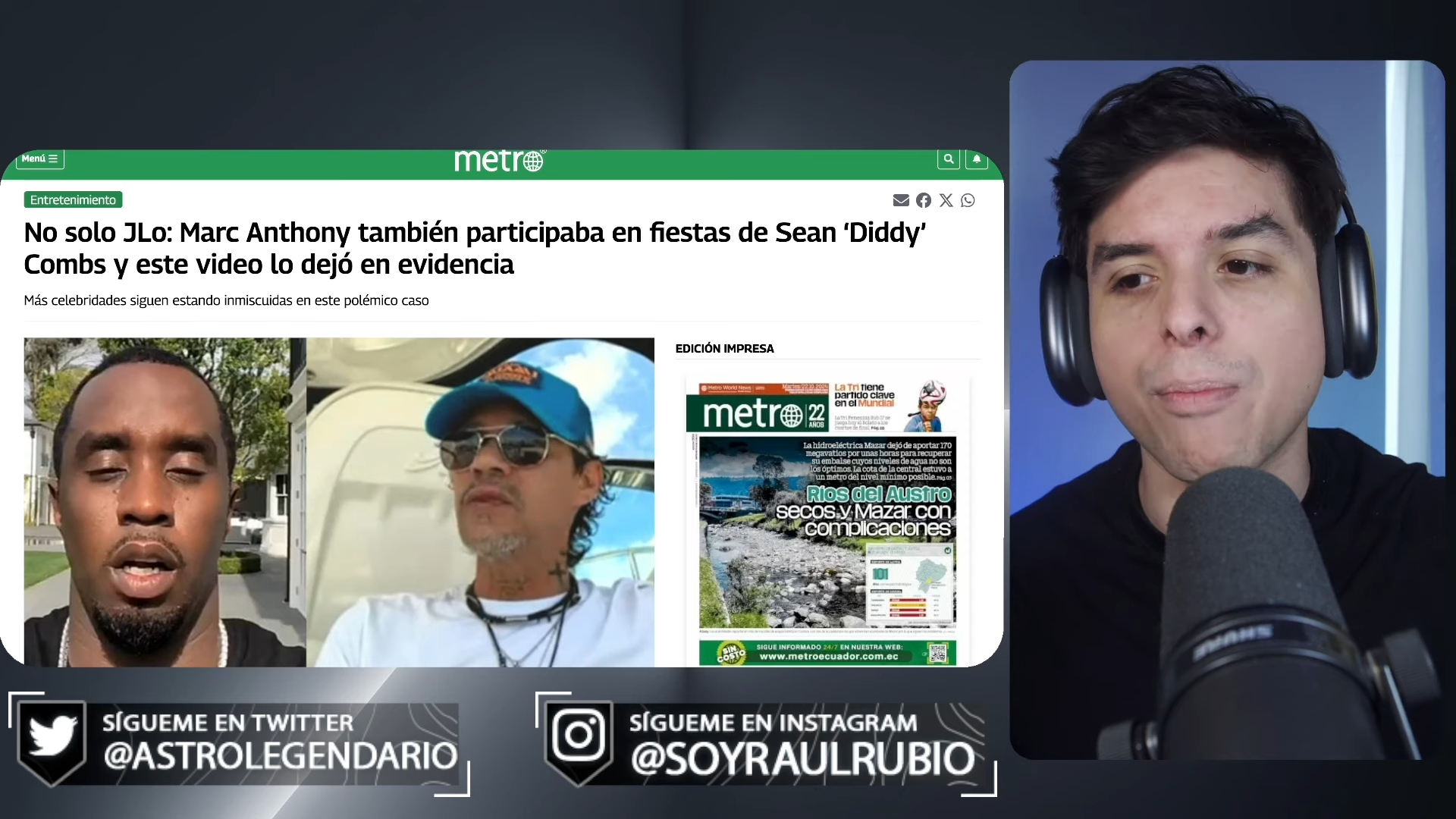 El FIN de Marc Anthony! Es CANCELADO por su relación con DIDDY Ex de ...