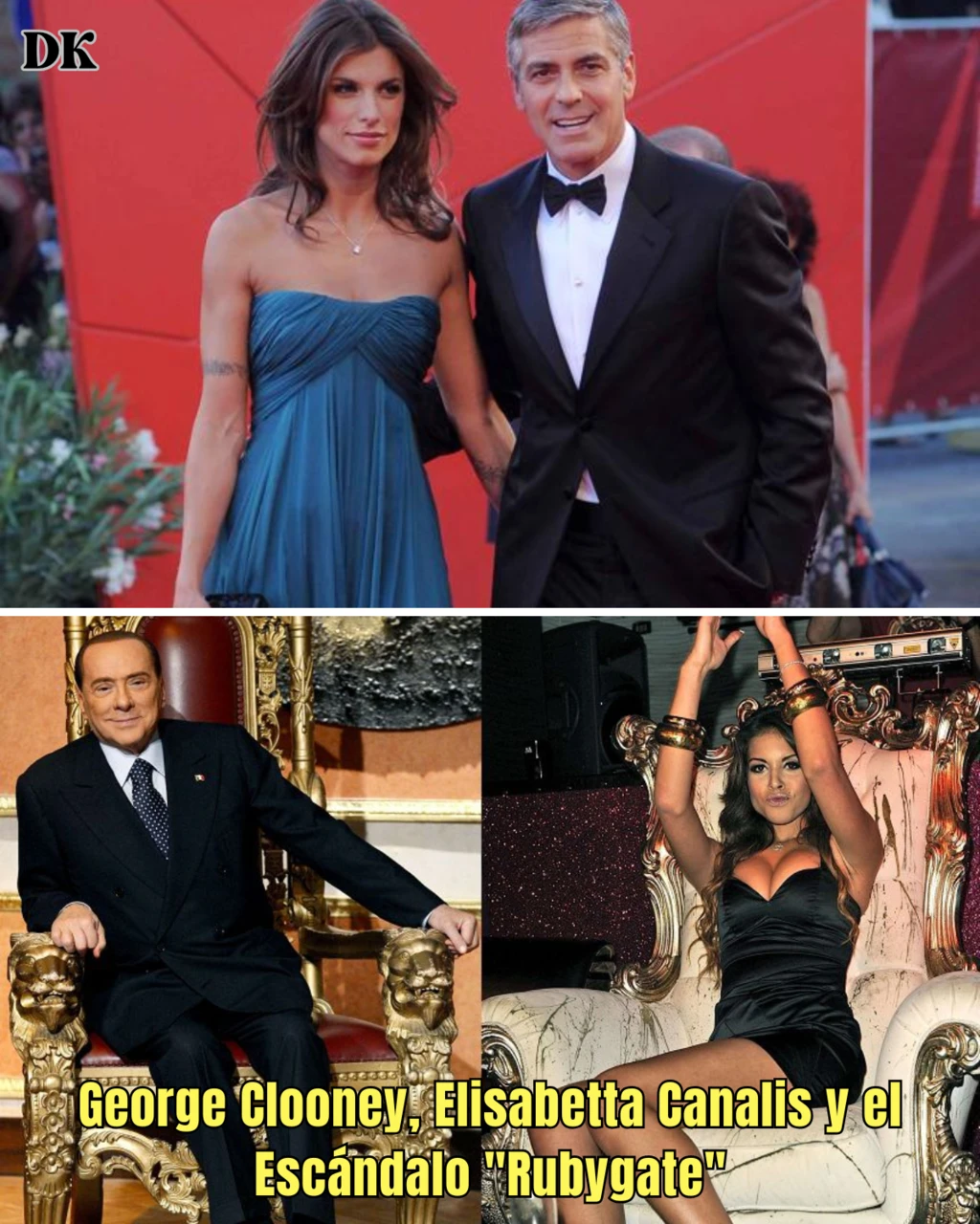 George Clooney, Elisabetta Canalis y el Escándalo "Rubygate" - News