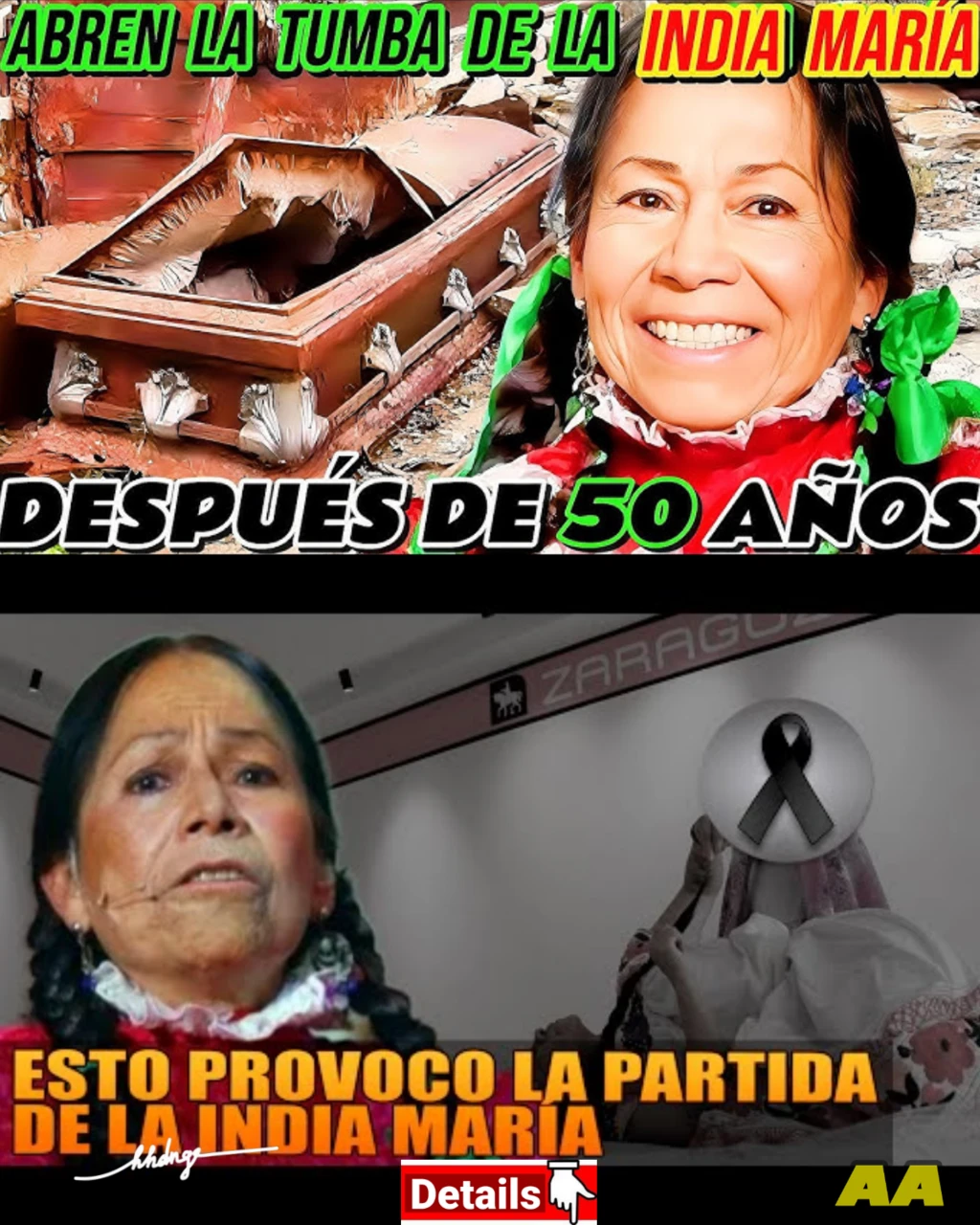 ABREN LA TUMBA DE LA INDIA MARIA: Tras 50 años, lo que encuentran es ...