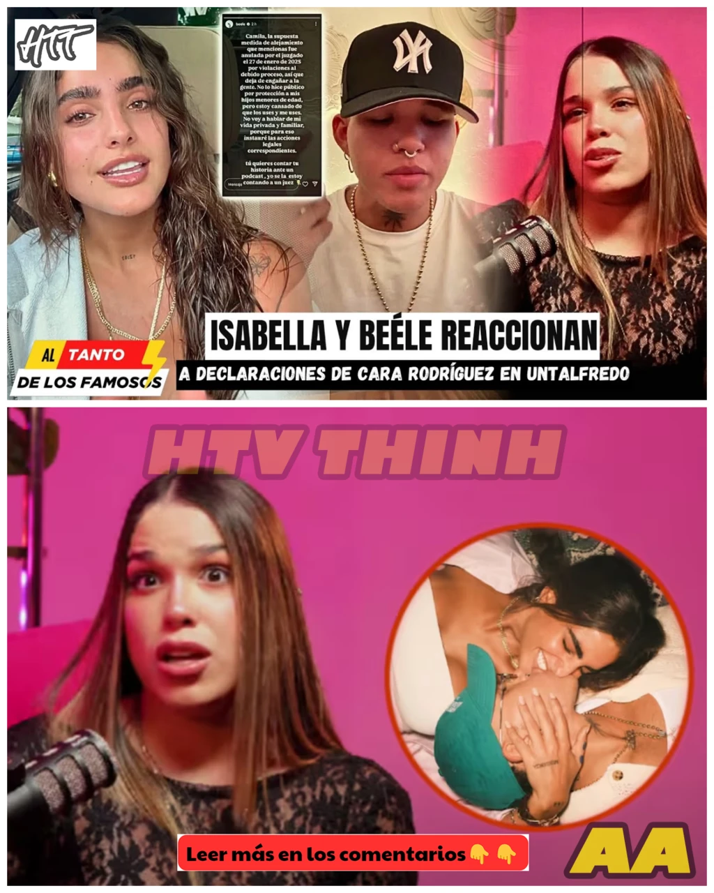 BEÉLE y ISABELLA LADERA REACCIONAN a Las FUERTES Acusación de CARA ...