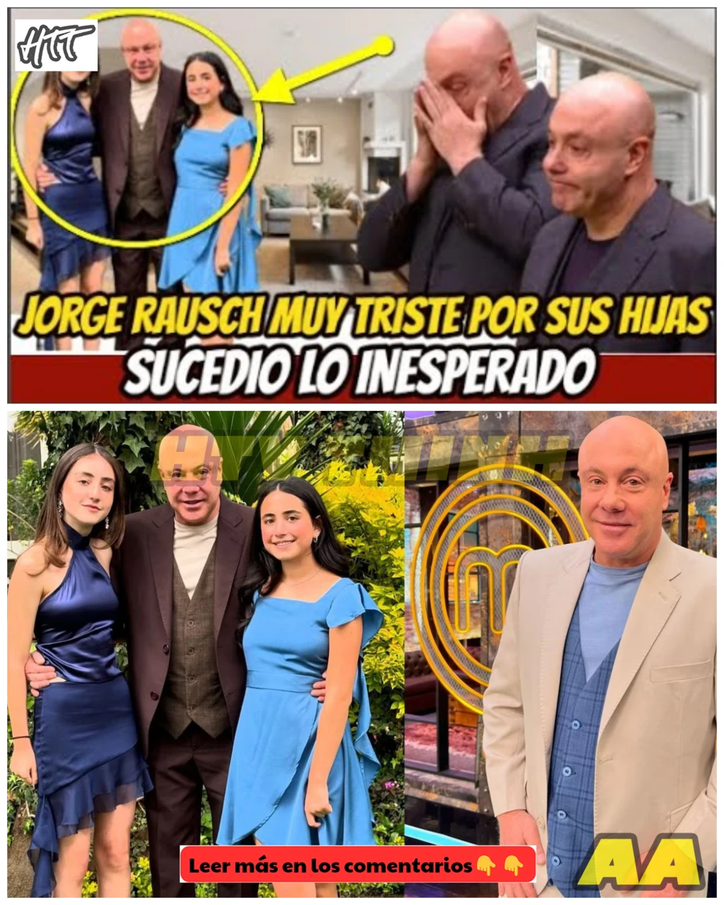 JORGE RAUSCH TRISTE POR DURA SITUACIÓN CON SUS HIJAS - HTT - News