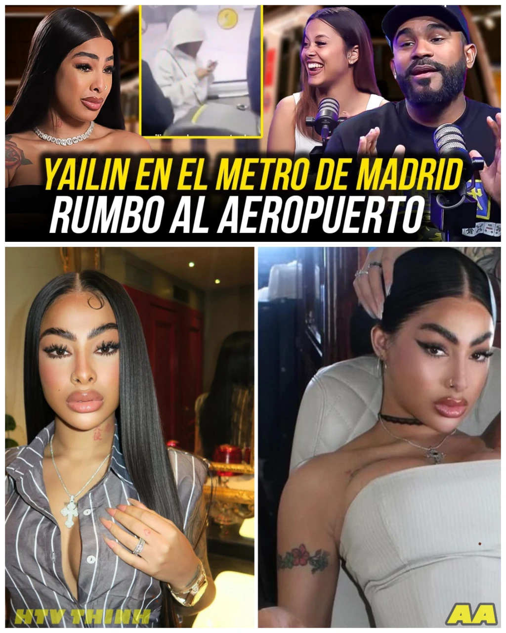 YAILIN EN EL METRO DE MADRID RUMBO AL AEROPUERTO: sin jet, sin Uber ...