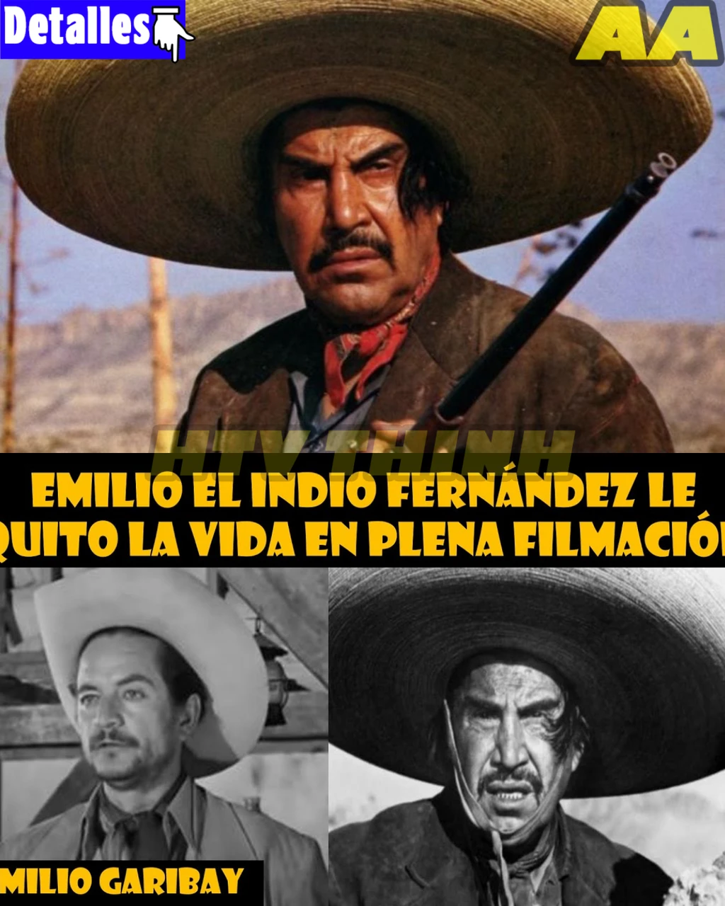 Emilio el Indio Fernández le quito la vida en plena filmación - News