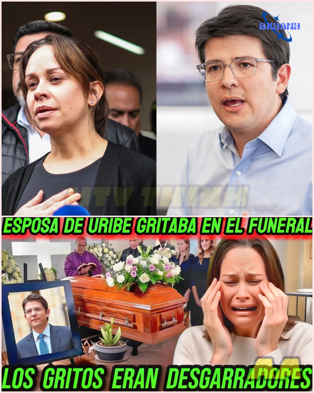 💔😱 ¡Impactante! La esposa de Miguel Uribe lloró con un llanto de muerte en el funeral, y los ...