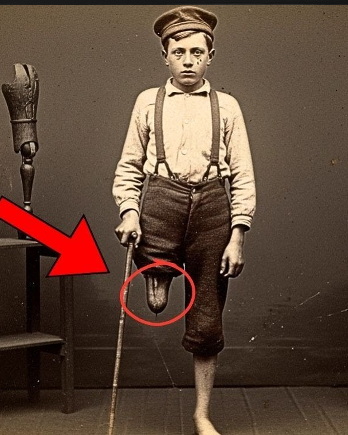 The 1878 Photo of a Boy with a Cane: What Restoration Uncovered Will ...