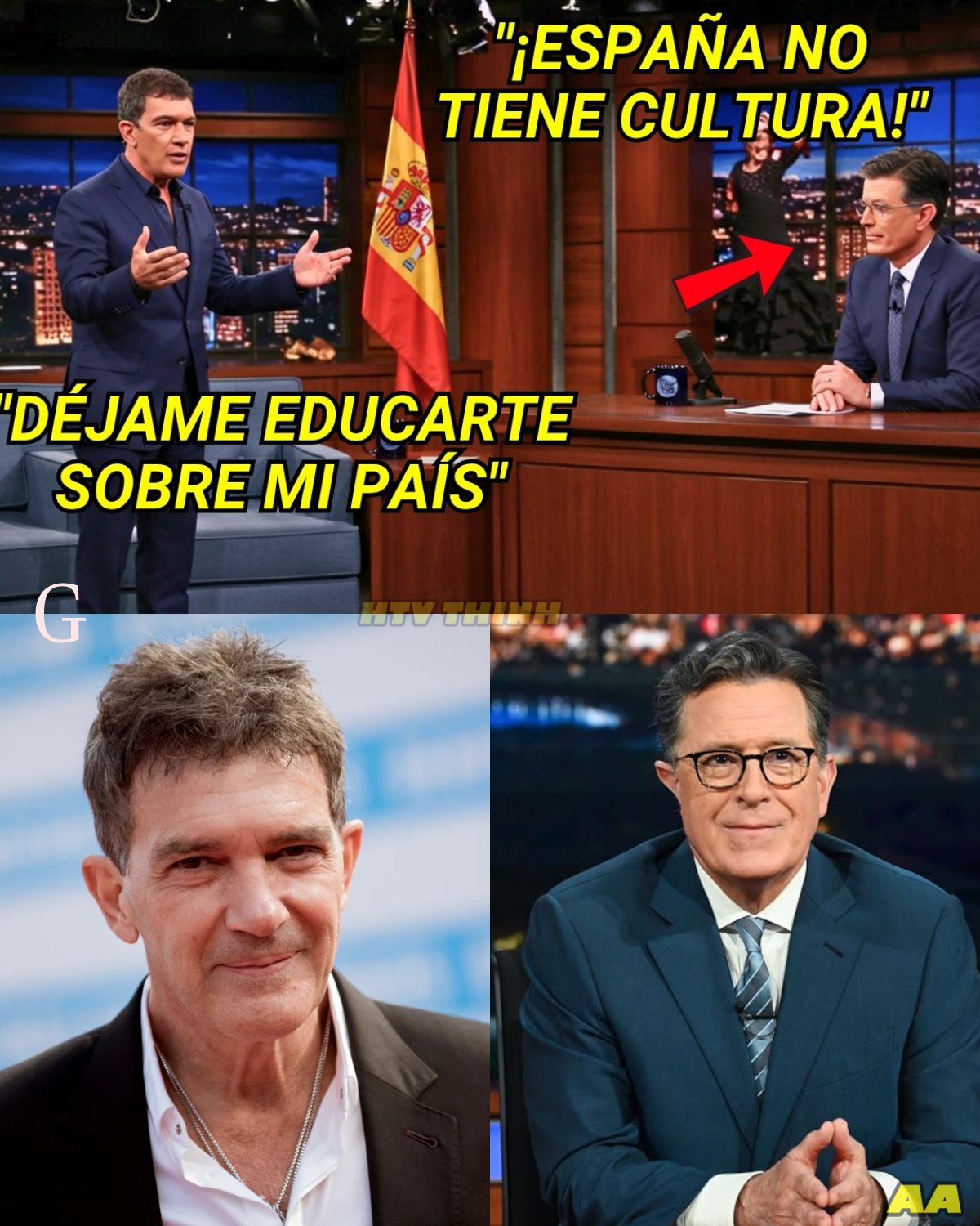 Stephen Colbert INSULTA a España en Vivo... y la RESPUESTA de Antonio ...