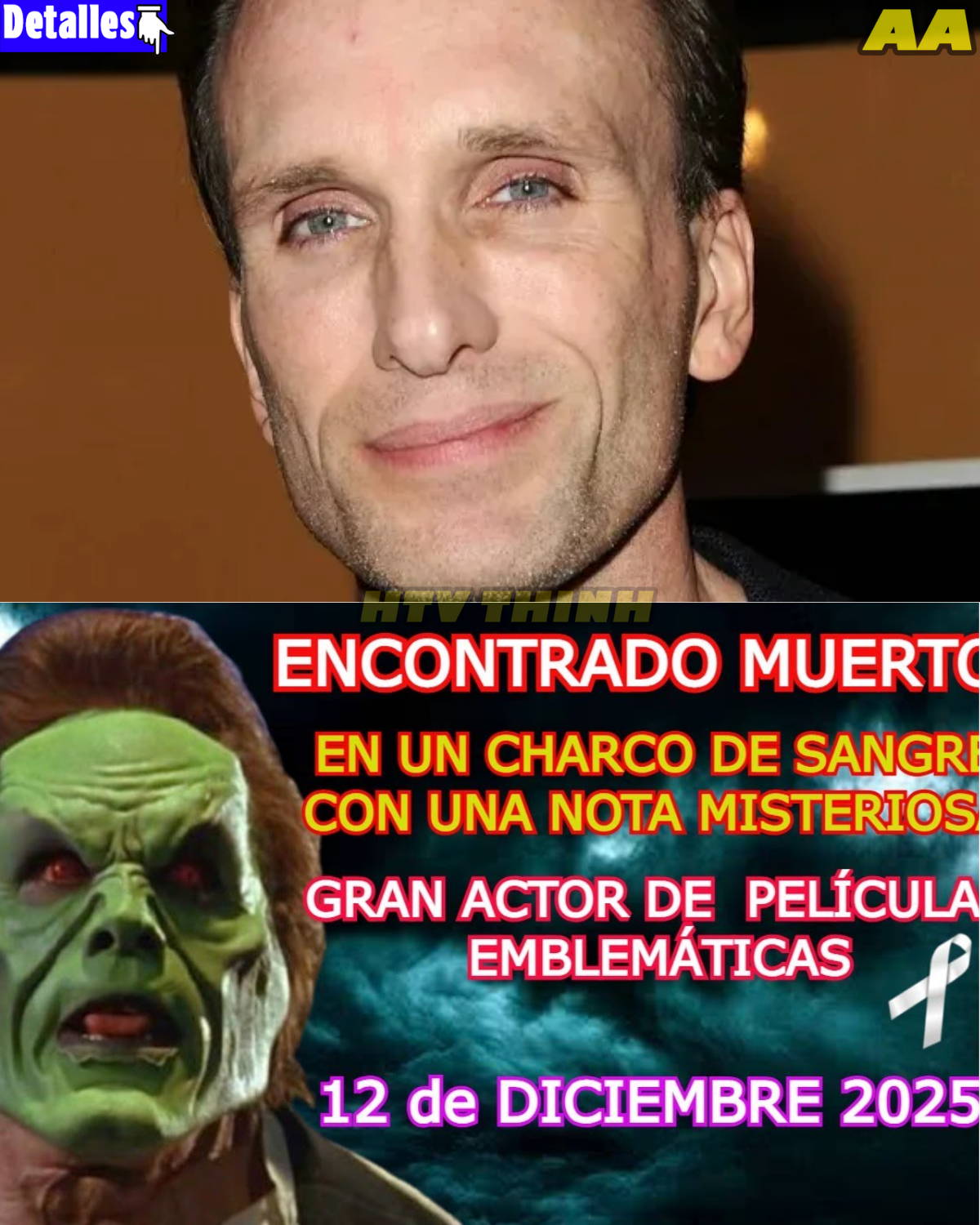 ENCONTRADO MUERTO, EN UN CHARCO DE SANGRE, SOBRE UNA NOTA MISTERIOSA ...