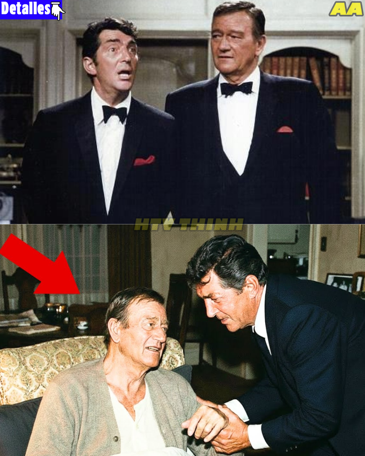 La inolvidable última visita de Dean Martin a John Wayne: la historia ...