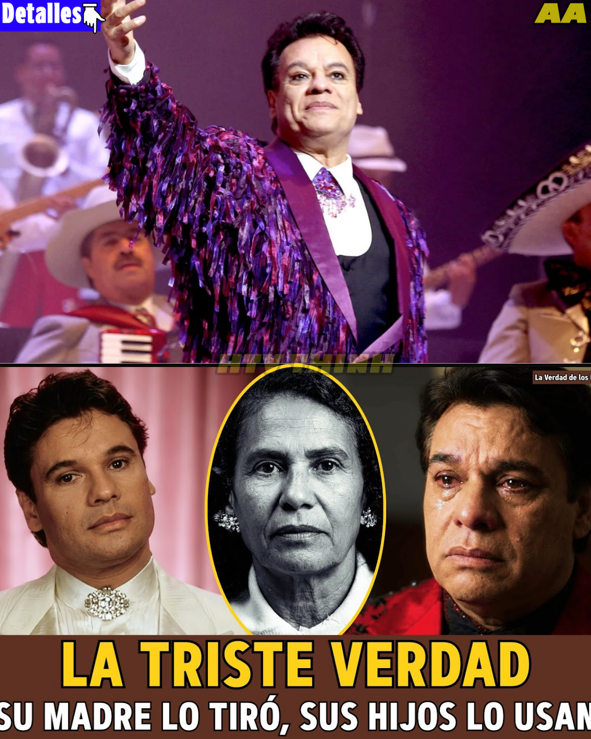 Juan Gabriel: Su Madre lo 'Tiró' en un Orfanato y sus Hijos 'Buitres ...