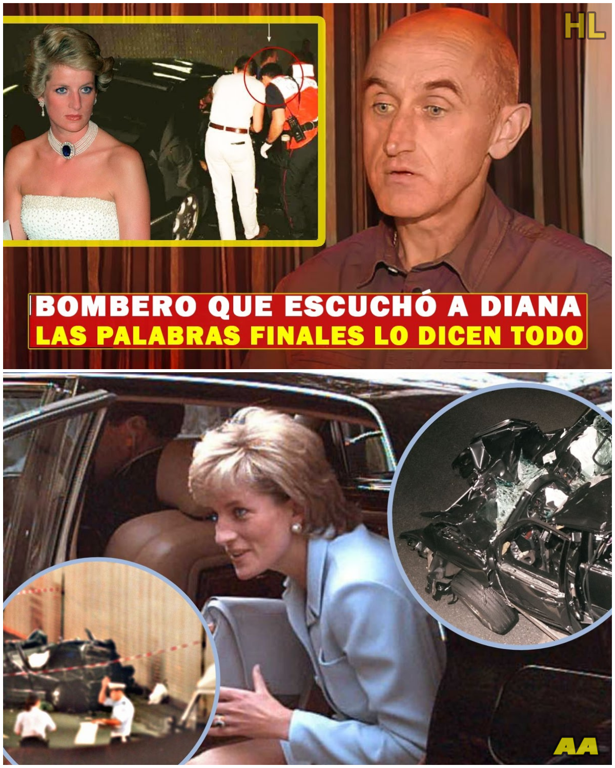 El Bombero que Escuchó las Últimas Palabras de la Princesa Diana Rompe ...