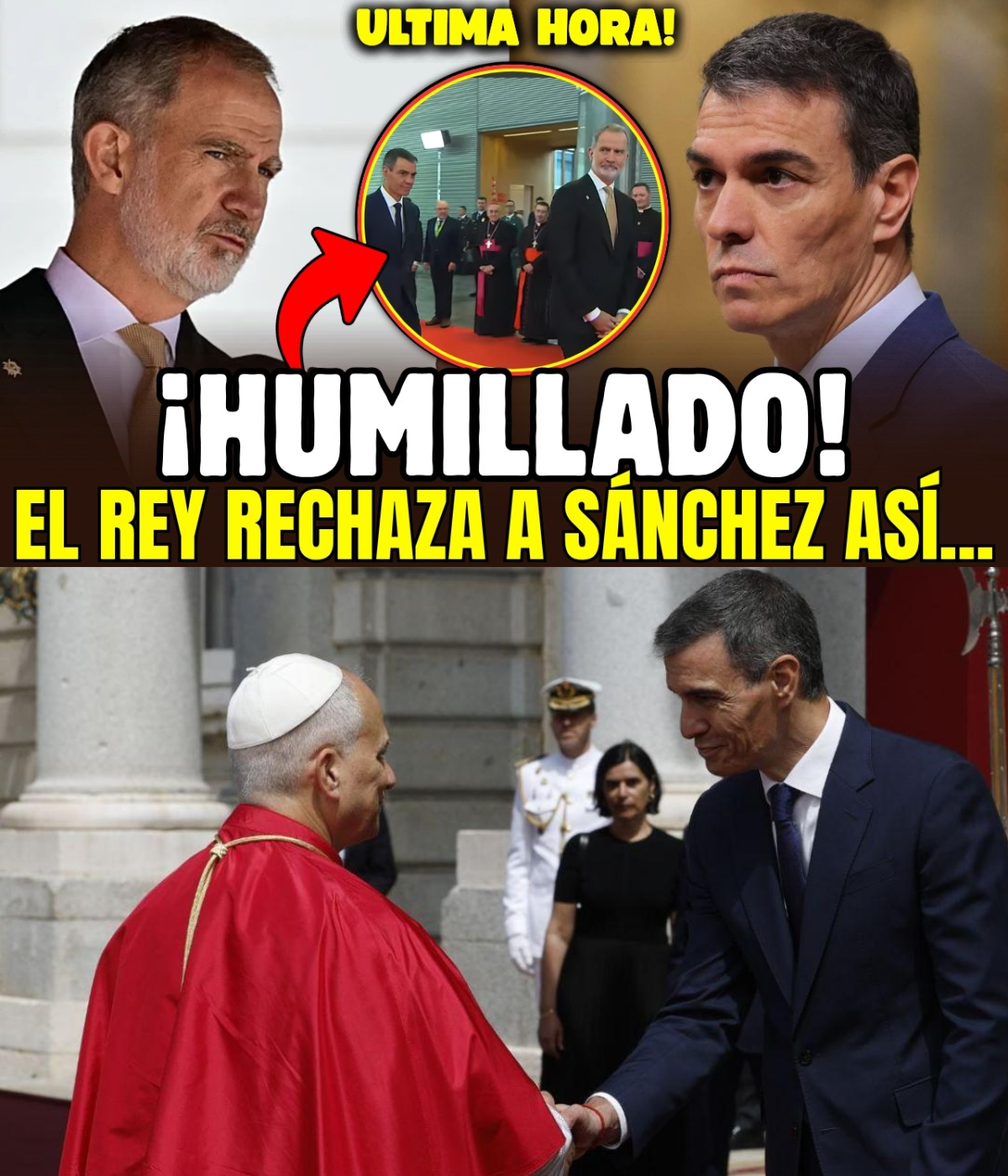 EL REY HUMILLA A SÁNCHEZ ANTE EL PAPA - News
